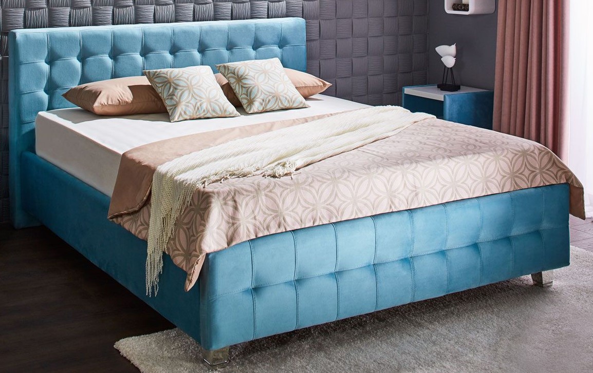 Кровать Ambianta Rio 1.4m Turcoaz - купить по выгодной цене с доставкой ...