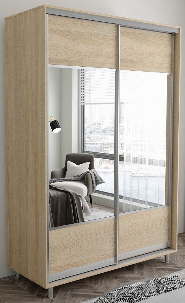 Шкаф-купе Mobildor-Lux Aron P 1300 (3025 Stejar Sonoma) K1 - купить по ...