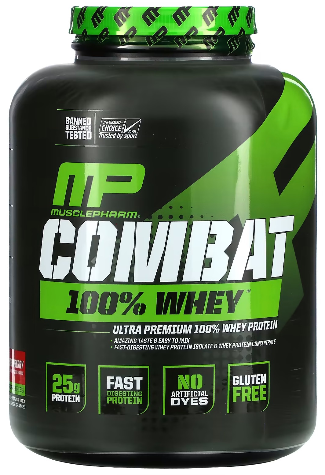 Proteină MusclePharm Combat 100% Whey Strawberry 2269g, cumpără la preț ...