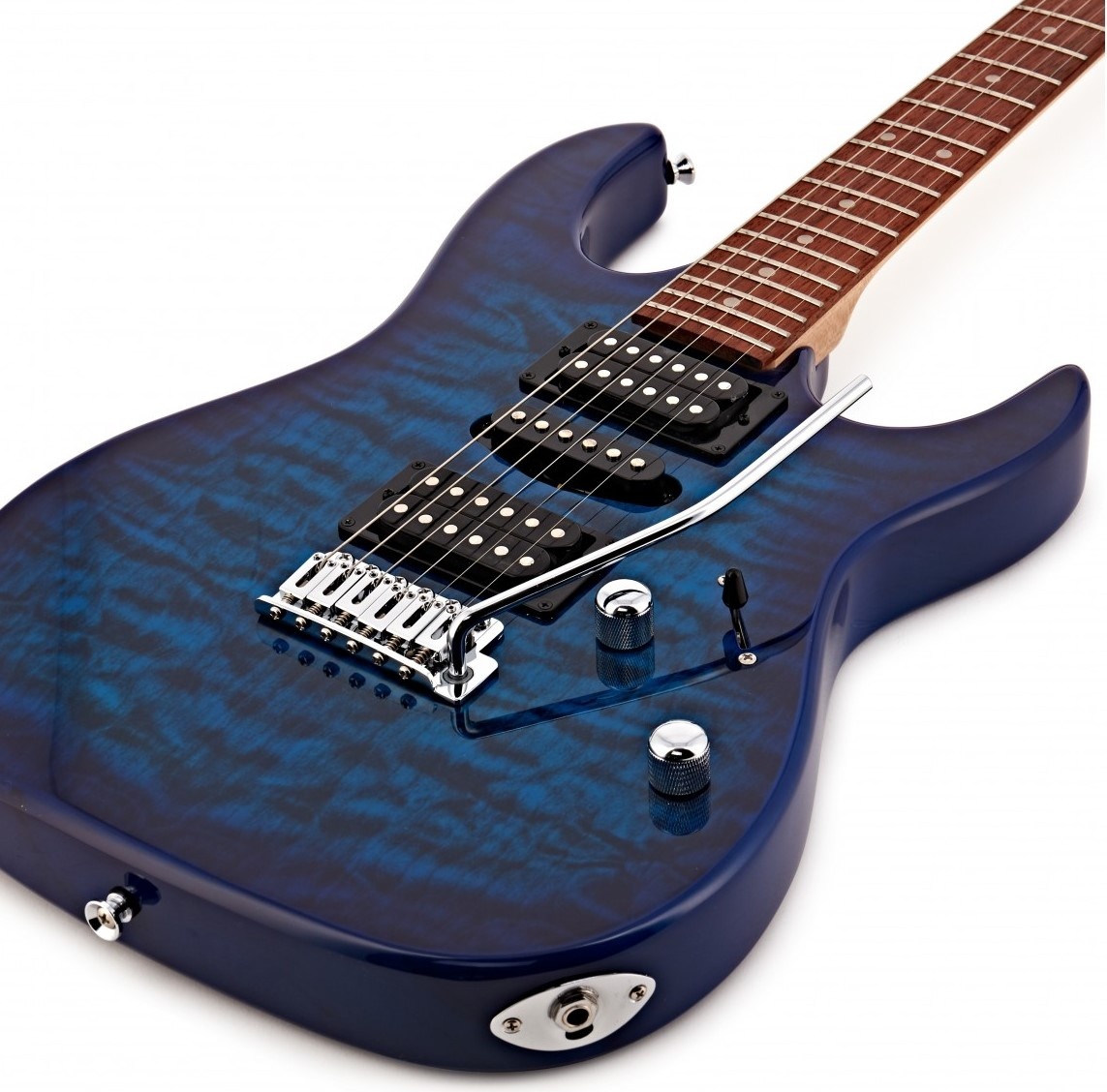 Chitara electrica Ibanez GRX70QA TBB (Transparent Blue Burst ...