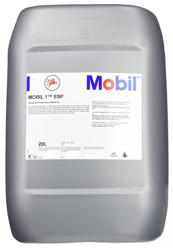 Моторное масло Mobil 1 ESP 0W-30 20L - купить по выгодной цене с ...