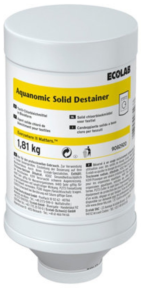 Отбеливатель Ecolab Aquanomic Solid Destainer 1.81kg (AQUANOMIC ...