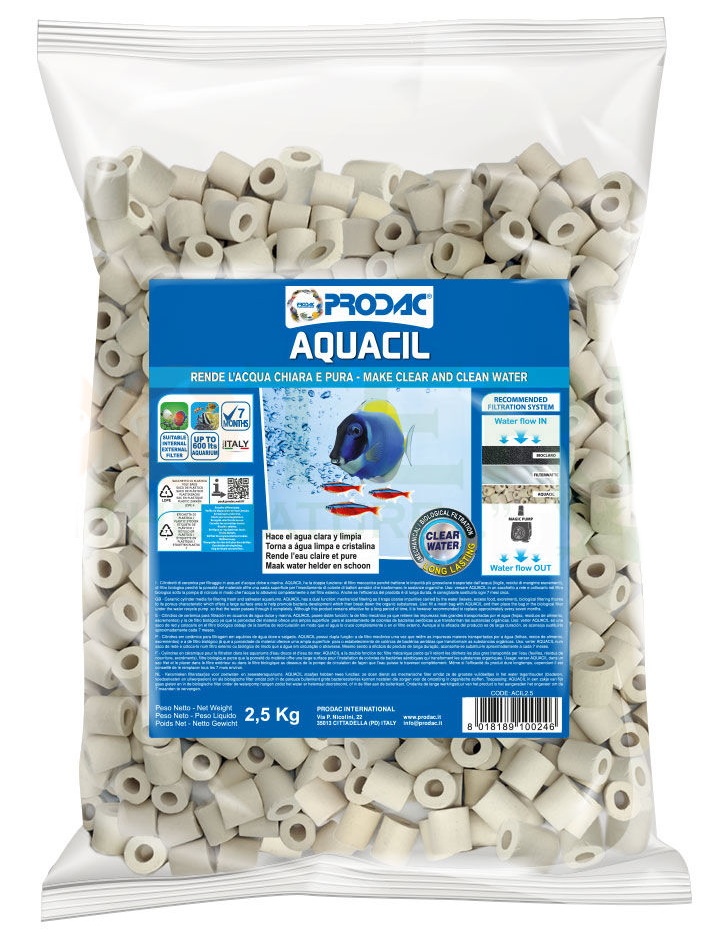 Наполнитель для аквариумных фильтров Prodac Aquacil 25kg - купить по ...