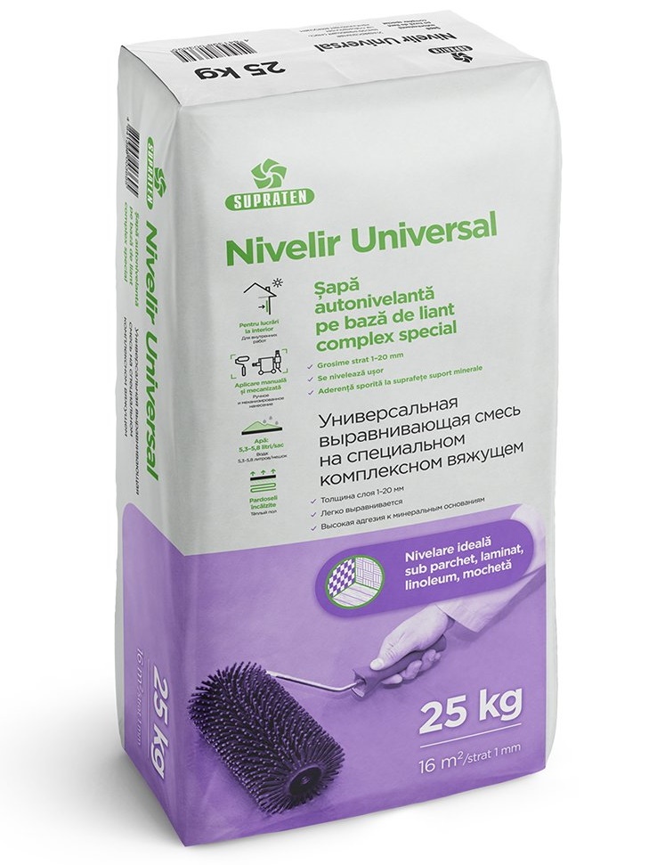 Umplerea podelei Supraten Nivelir Universal 25kg, cumpără la prețul de ...