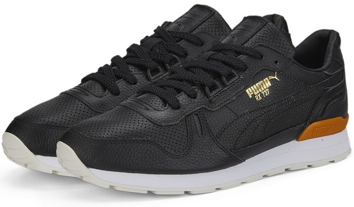 Adidași pentru bărbați Puma Rx 737 Prm Puma Black/Orange Brick 40.5 ...