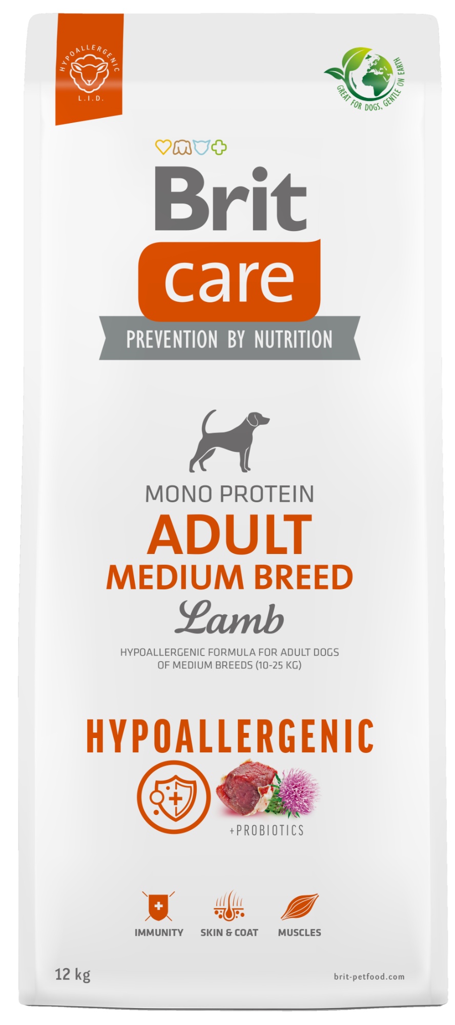 Сухой корм для собак Brit Care Adult Medium Breed Lamb 12kg - купить по ...