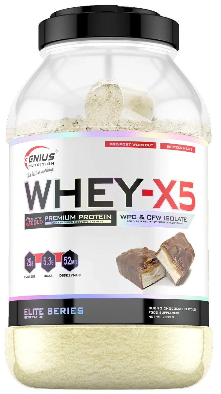 Proteină Genius Nutrition Whey-X5 2000g Bueno Chocolate, cumpără la ...