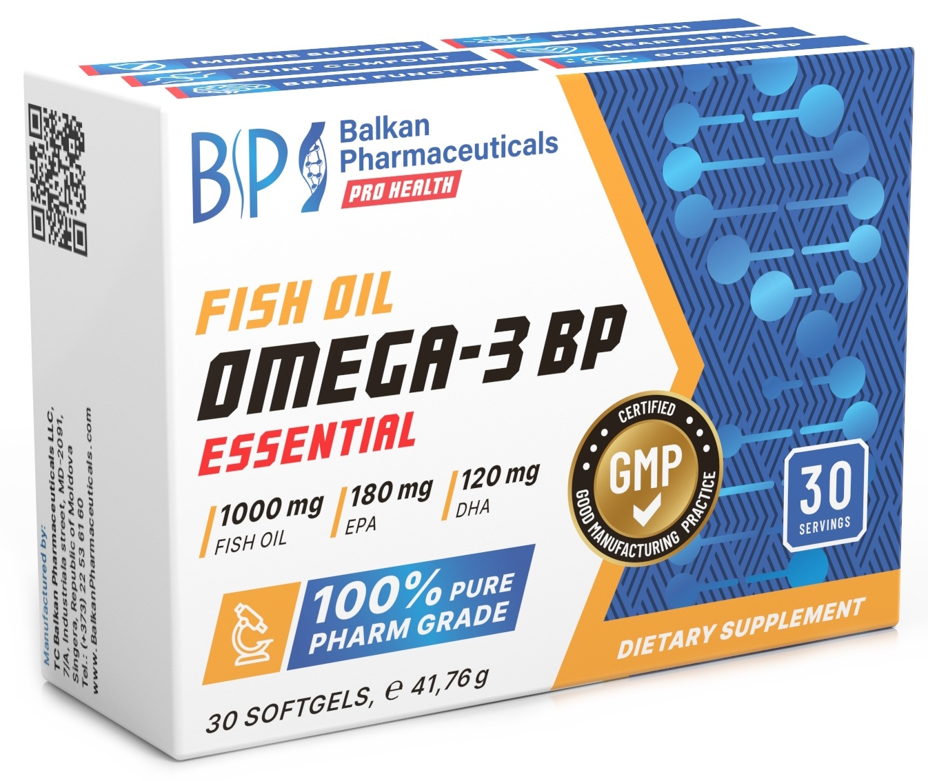 Acizi grași Balkan Pharmaceuticals Omega-3 Essential 30cap, cumpără la ...