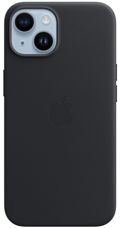 Чехол Apple iPhone 14 Leather Case with MagSafe Midnight, купить по ...