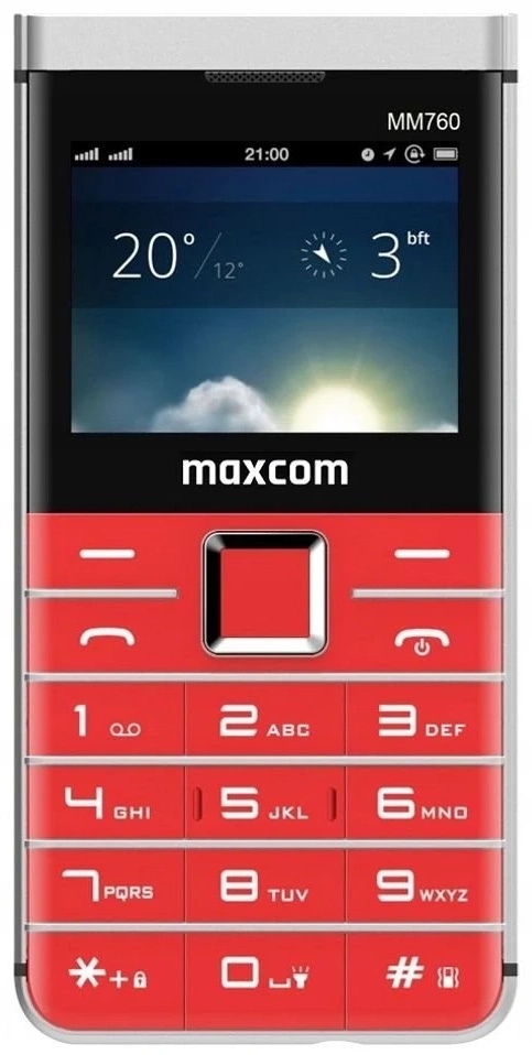 Мобильный телефон Maxcom MM760 Red, купить по выгодной цене с доставкой ...