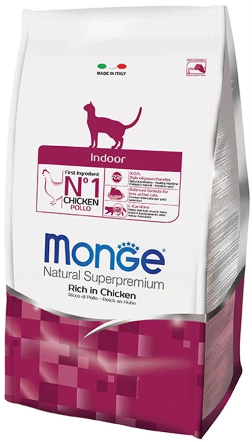 Hrană uscată pentru pisici Monge Superpremium Breeder Indoor Chicken ...