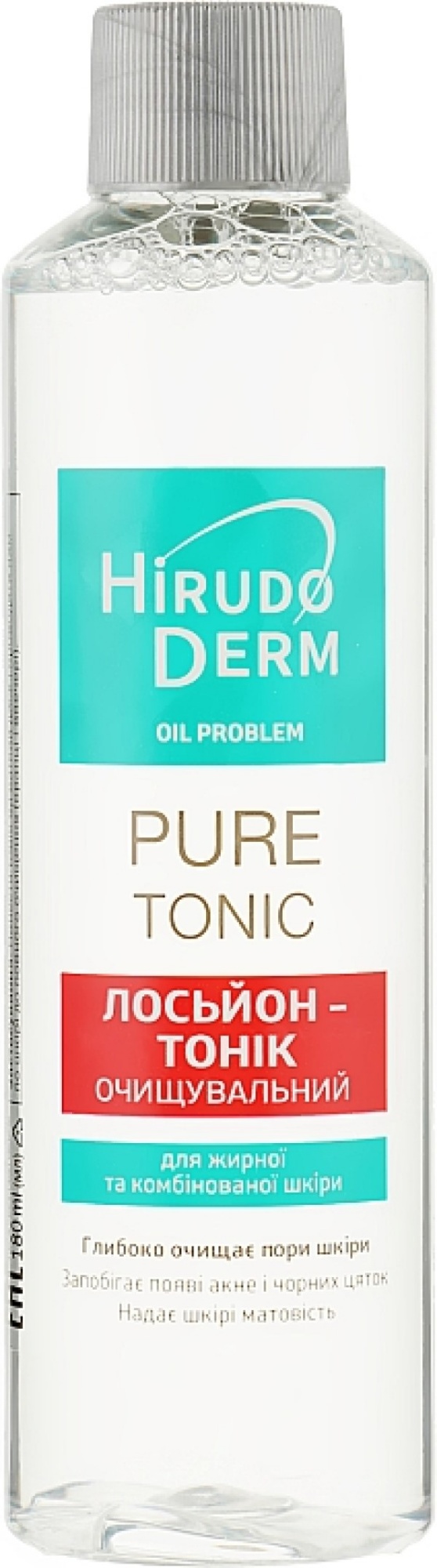 Лосьон-тоник для лица Hirudo Derm Oil Problem Pure Tonic 180ml, купить ...