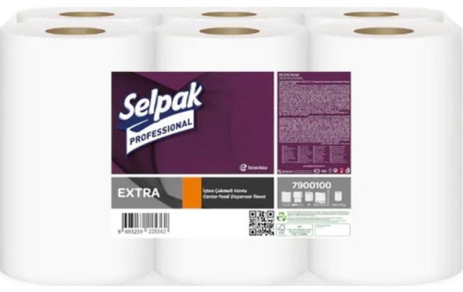 Бумажные полотенца Selpak Professional Extra 1 слой 6 рулонов - купить ...