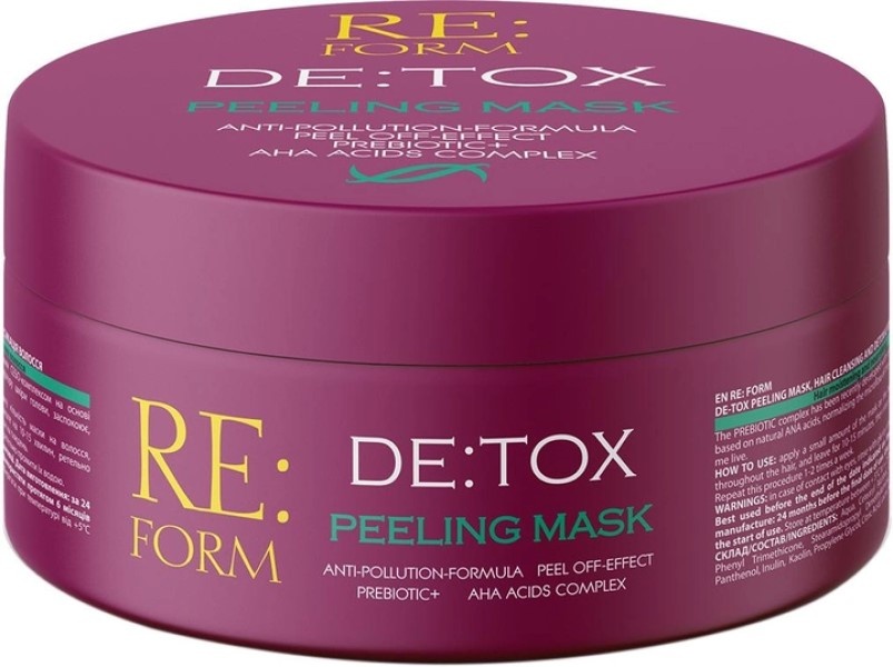 Mască pentru păr Re:Form De:tox Peeling Mask 230ml, cumpără la preț avantajos cu livrare în ...