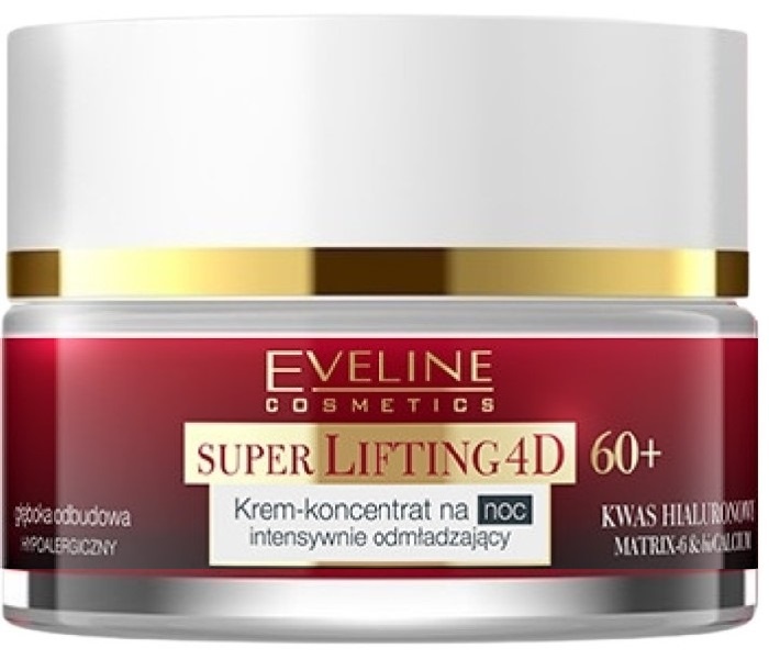 Крем для лица Eveline Super Lifting 4D Night Cream 60+ 50ml, купить по ...