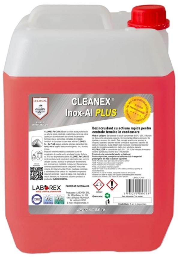 Профессиональное чистящее средство Cleanex Inox-Al Plus LBXCLIAP05 5kg ...