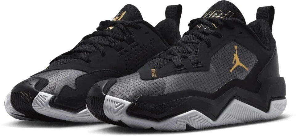 Adidași pentru bărbați Nike Jordan One Take 4 Black/White/Metallic Gold ...