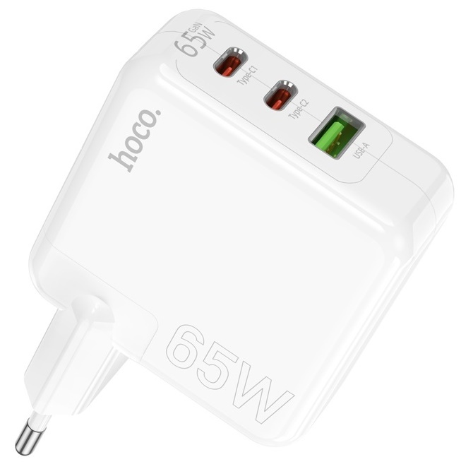 Зарядное устройство Hoco C115A PD65W White, купить по выгодной цене с ...