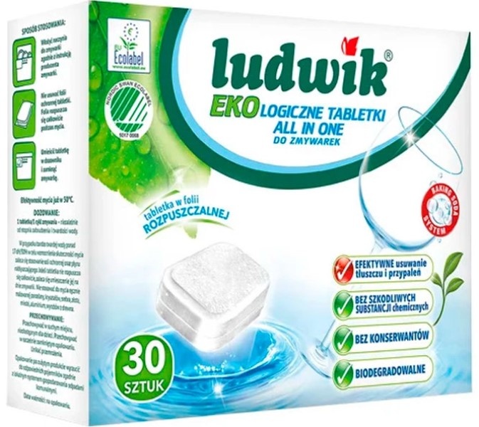 Средство для посудомоечных машин Ludwik All In One Eco 30tab купить по
