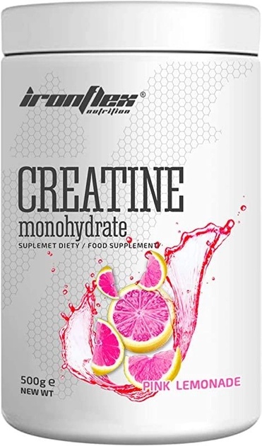 Креатин IronFlex Creatine Monohydrate 500g Pink Lemonade - купить по ...