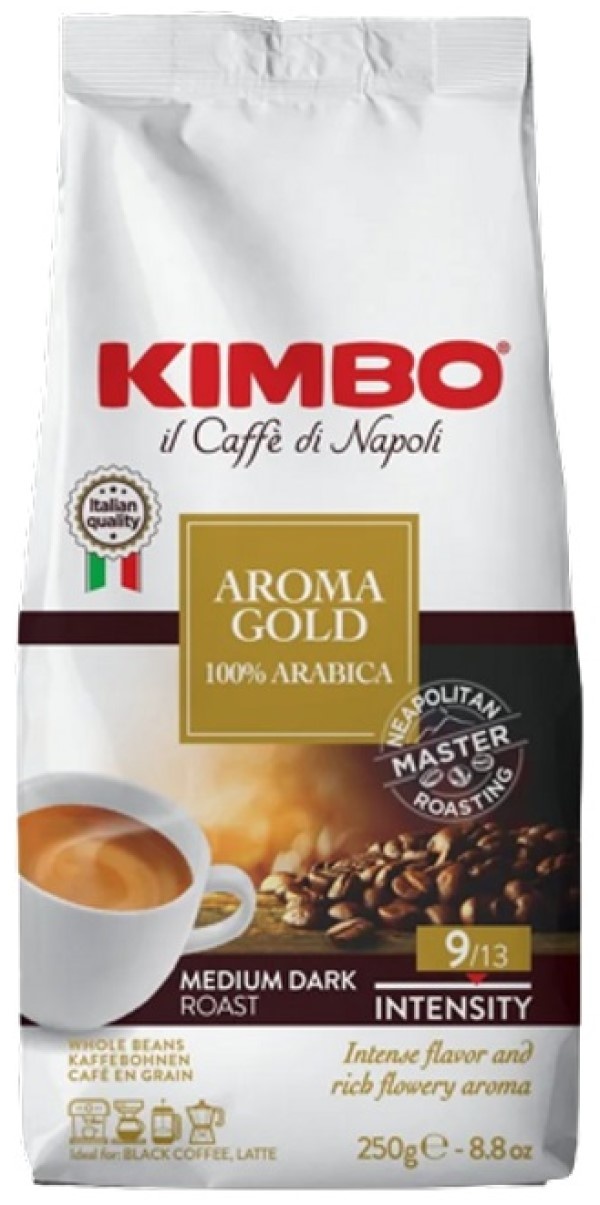 Cafea Kimbo Gold 100% Arabica Beans 250g, cumpără la prețul de 168 lei ...