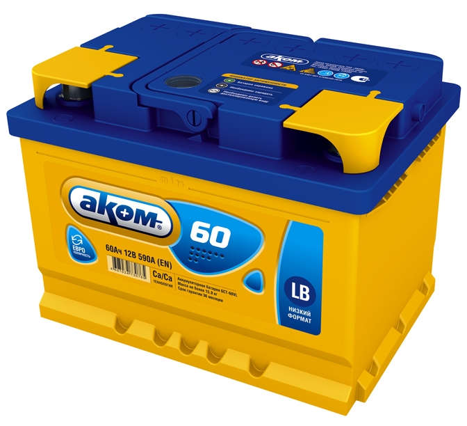 Автомобильный аккумулятор Akom 6CT-60VL LB – PandaShop.md. Купить ...