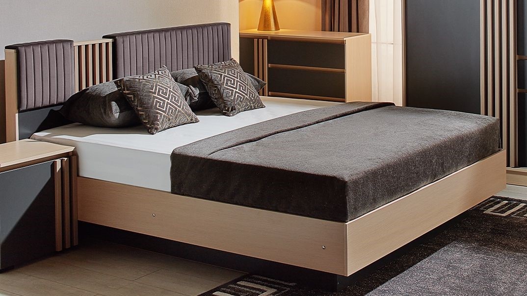 Кровать Ambianta Malta cu somiera Cremona Grafit - купить по выгодной ...