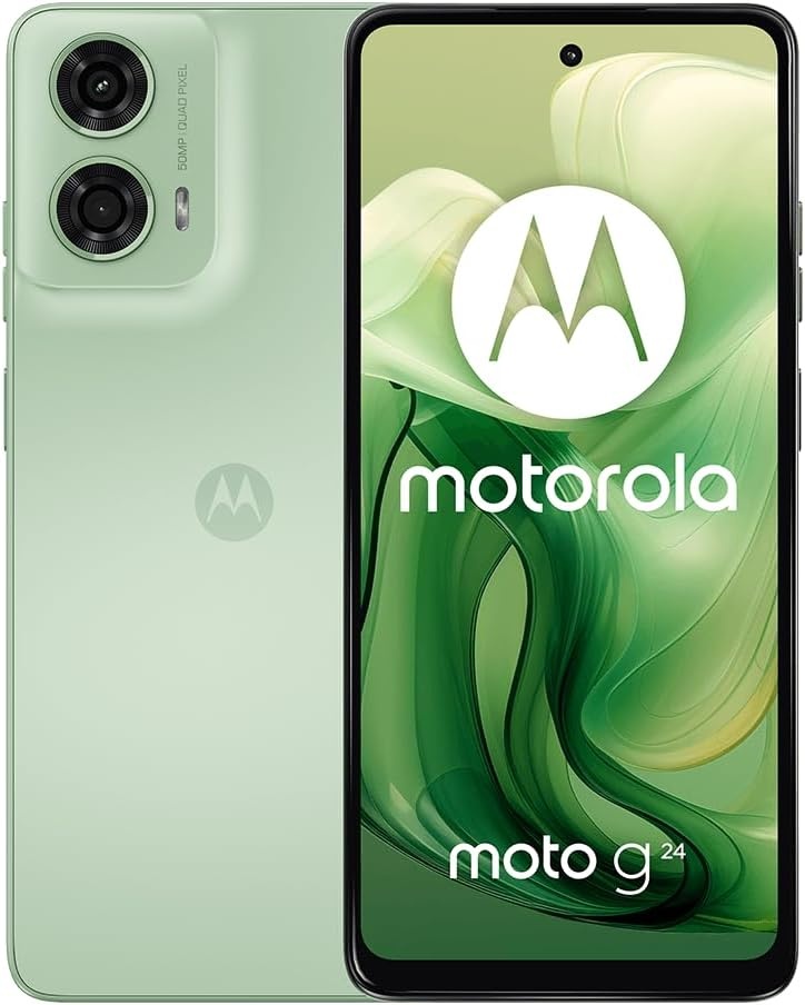 Мобильный телефон Motorola XT2423-3 Moto G24 4Gb/128Gb Sea Green ...