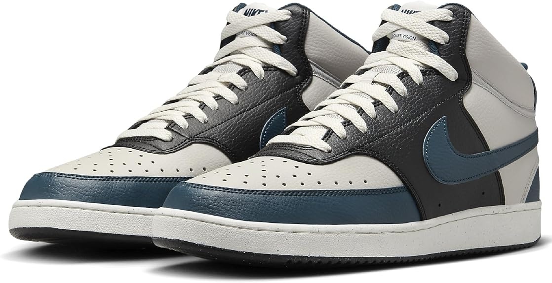 Ботинки мужские Nike Court Vision Mid Nn Light Iron Ore/Phantom/Black/Armory Navy, s.43, купить ...