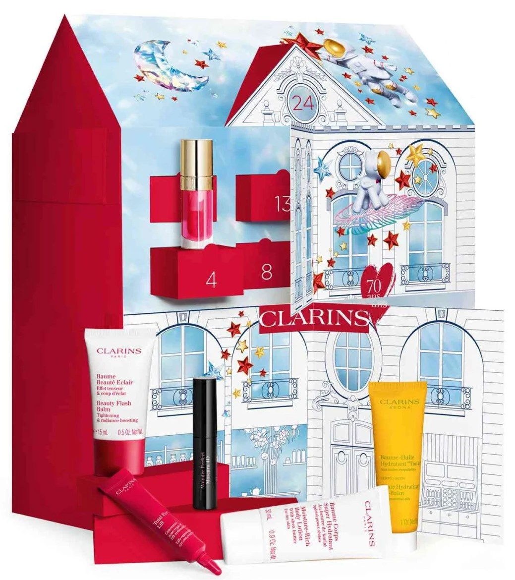 Set cadou Clarins Advent Calendar 24 Days, cumpără la preț avantajos cu ...