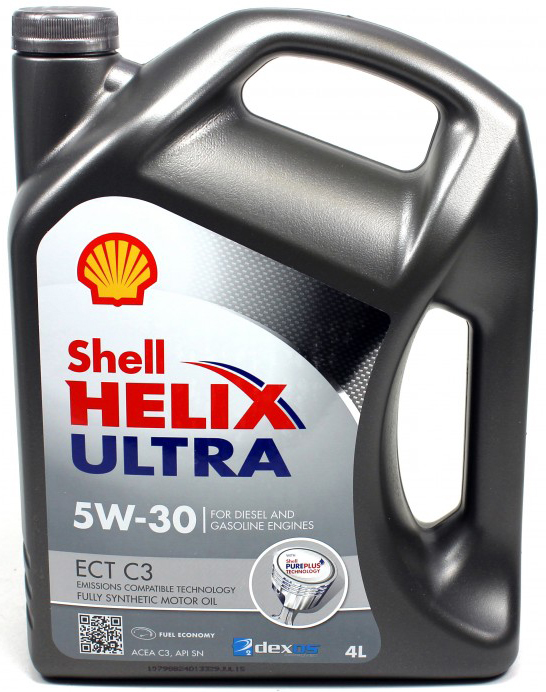 Моторное масло Shell Helix Ultra ECT C3 5W-30 4L - купить по цене 660 ...