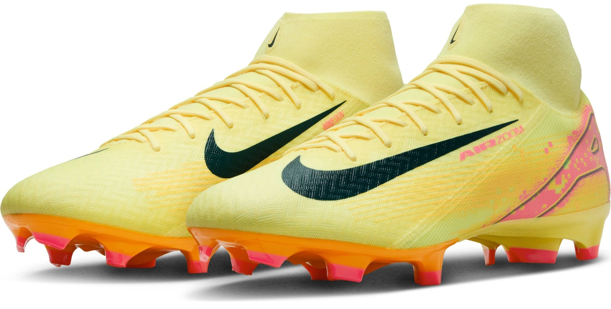 Ghete pentru fotbal Nike Zm Superfly 10 Acad Km Fg/Mg Light Laser ...