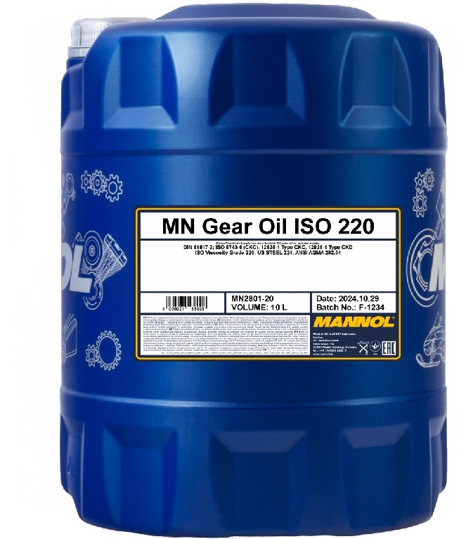Трансмиссионное масло Mannol Gear Oil ISO 220 10L - купить по цене 1 ...