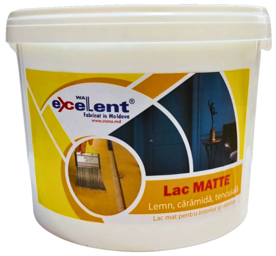 Lac Excelent Wall Matte 3kg Transparent, cumpără la preț avantajos cu ...
