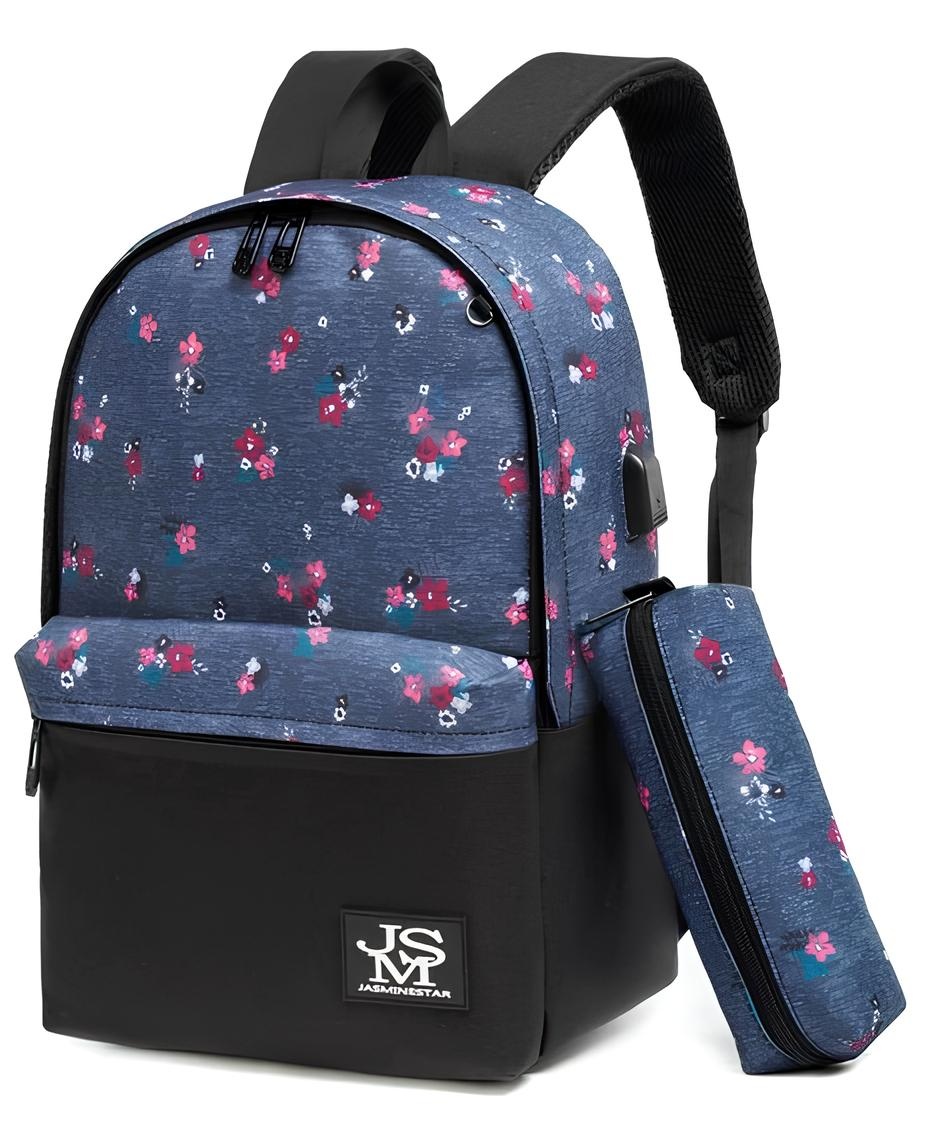 Rucsac școlar 4Play JMS Blue Flowers, cumpără la prețul de 329 lei cu ...