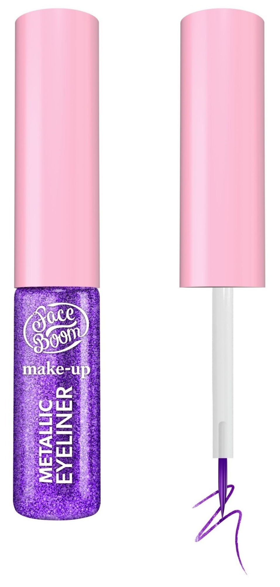 Eyeliner pentru ochi Face Boom Metallic 03 Violet Gleam – cumpără în ...