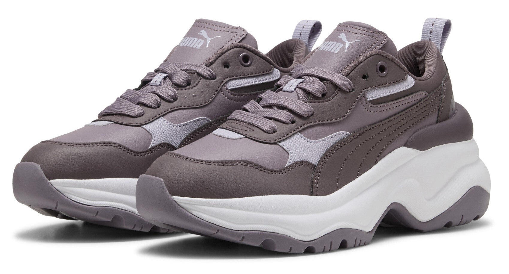 Adidași pentru dame Puma Cilia Wedge Puma White/Raisin/Plum Jam, s.38 ...