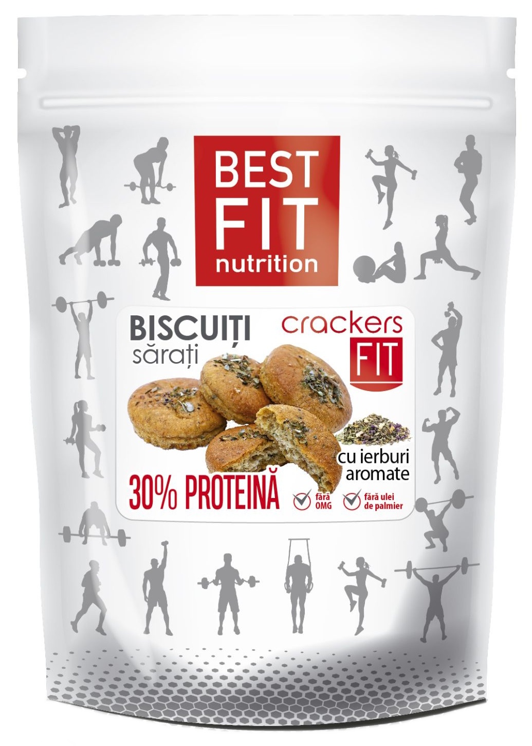 Biscuiții proteici Best Fit Crackers Fit cu ierburi aromate 200g ...