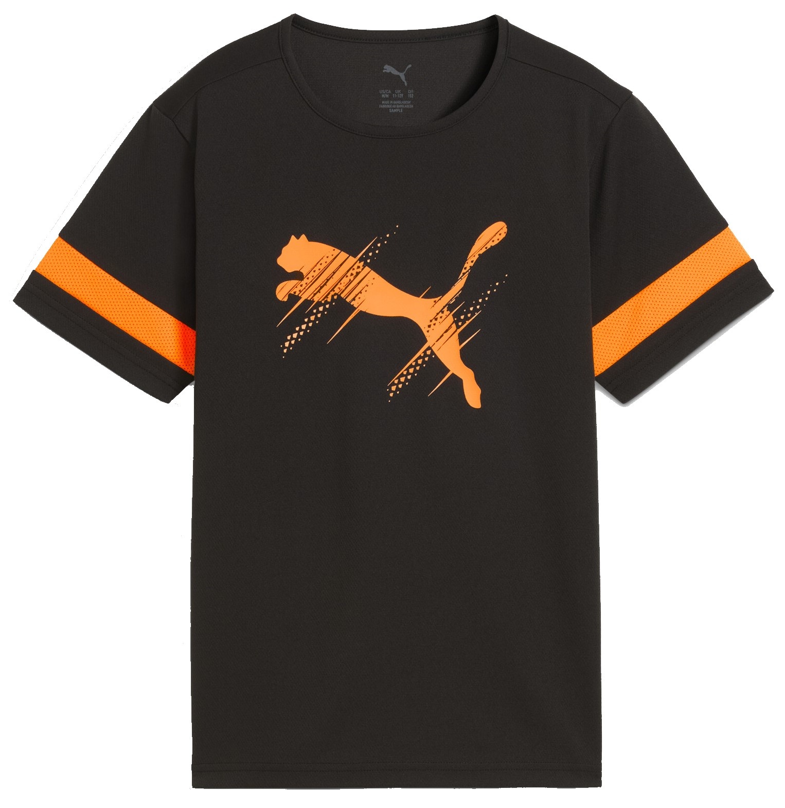 Tricou pentru copii Puma Attacanto Logo Puma Black/Heat Fire, s.152 ...