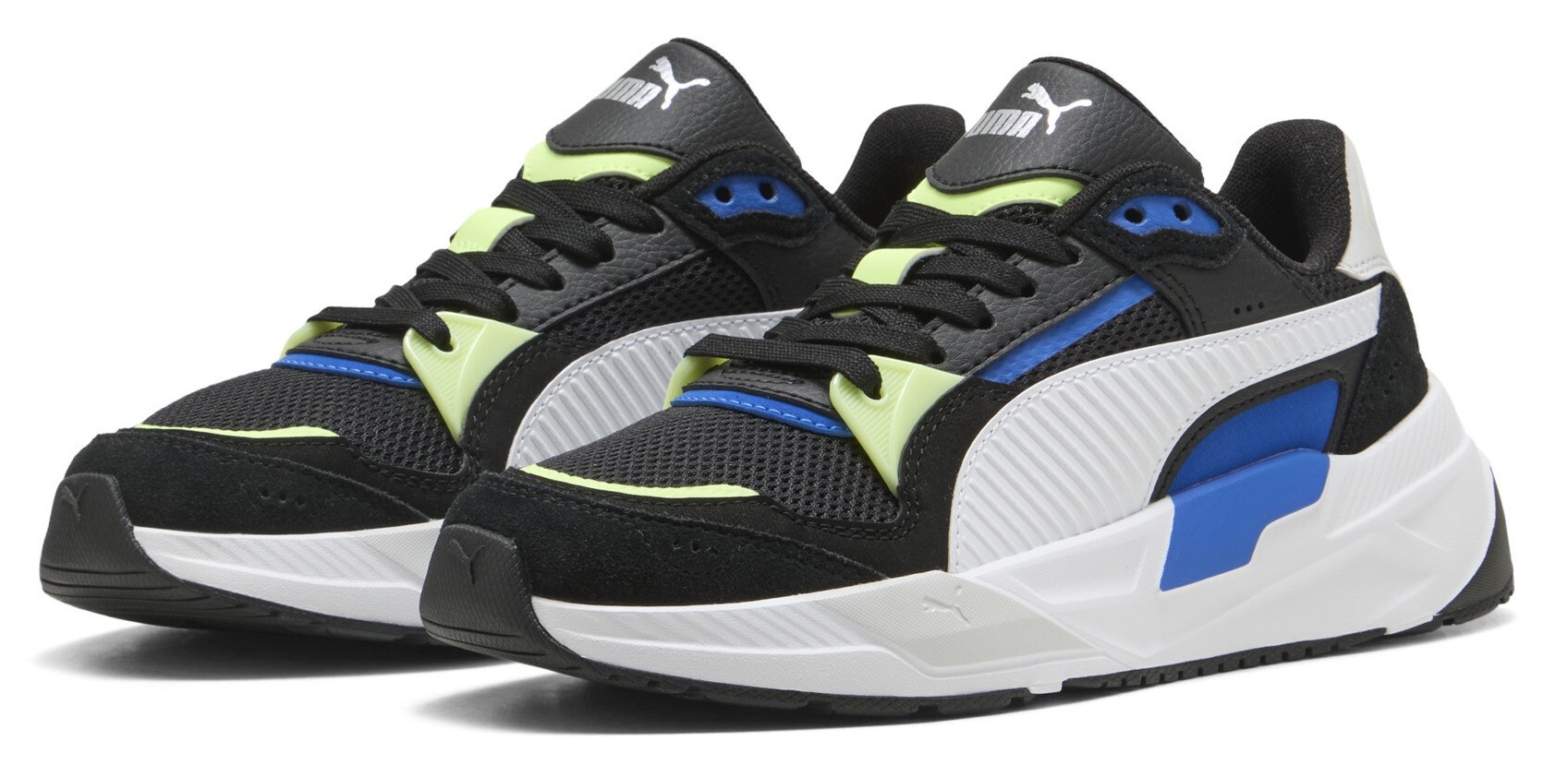 Adidași pentru copii Puma Trinity 2 Jr Puma Black/Phite/Fizzy Light, s ...
