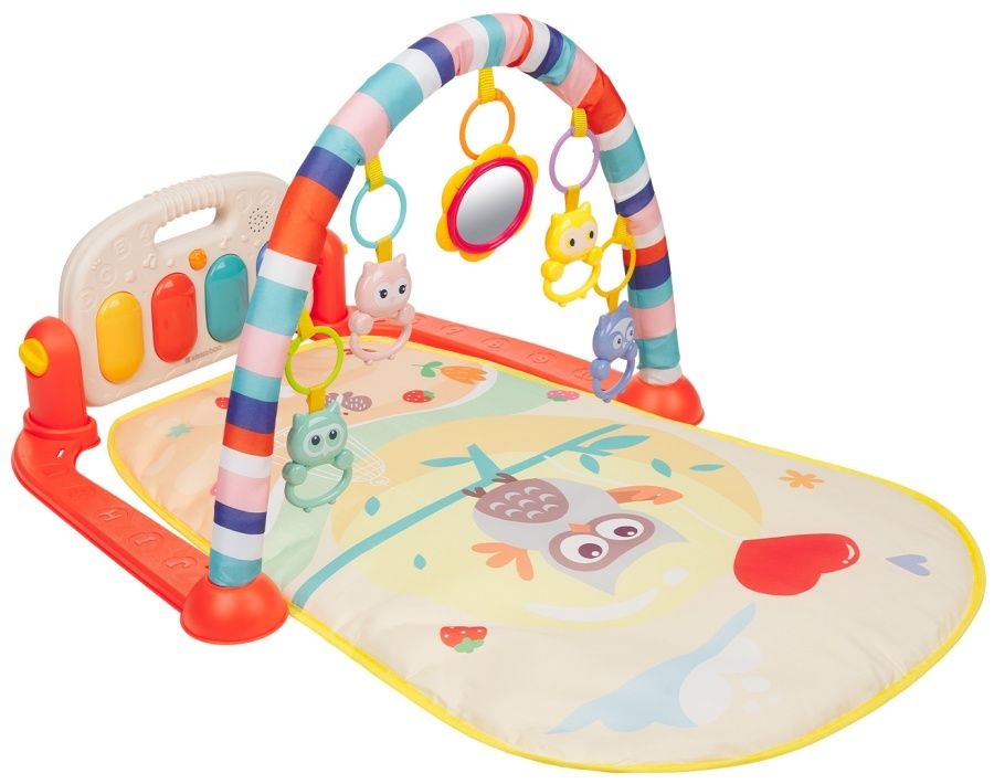 Covor joc pentru copii Kikka Boo Happy Owl Orange (31201010401 ...