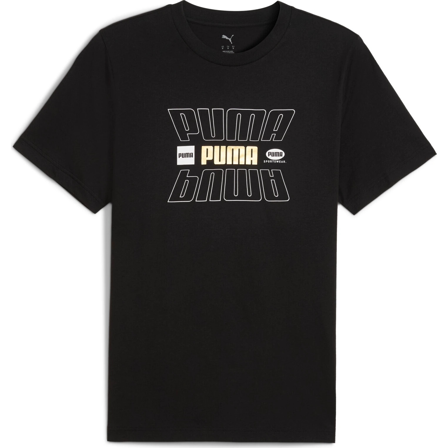 Мужская футболка Puma Ess Logo Lab Holiday Puma Black, s.S - купить по ...
