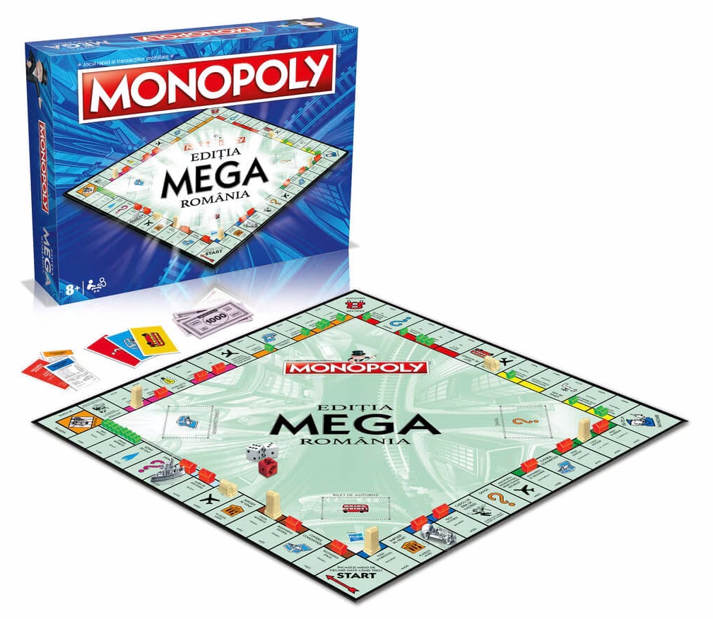 Joc educativ de masa Winning Moves Monopoly Mega Romania (5036905053884 ...