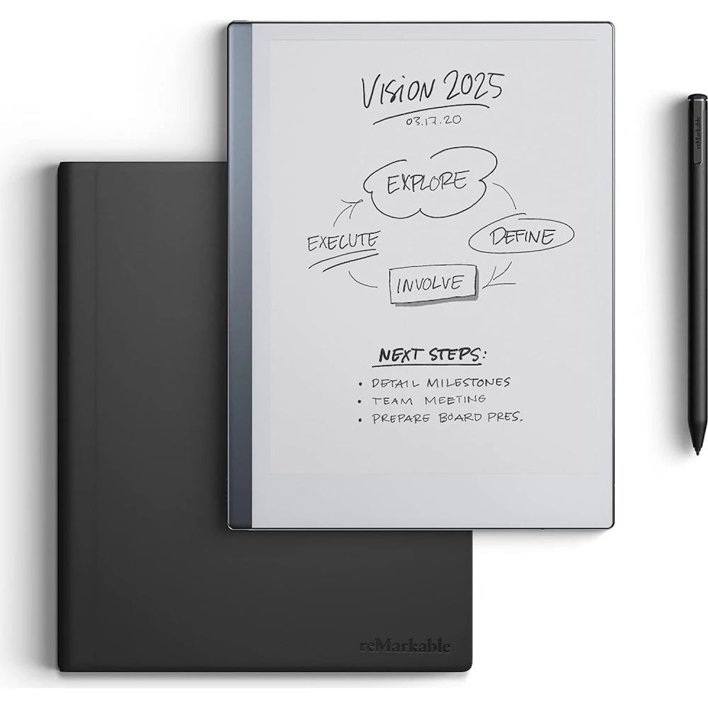 EBook reMarkable 2 Essentials Bundle with Marker Plus Book Folio ...