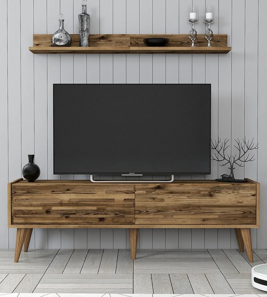 Comodă TV Trendy Valensiya 140 Walnut 140x45x35cm GTR000079 — cumpără ...