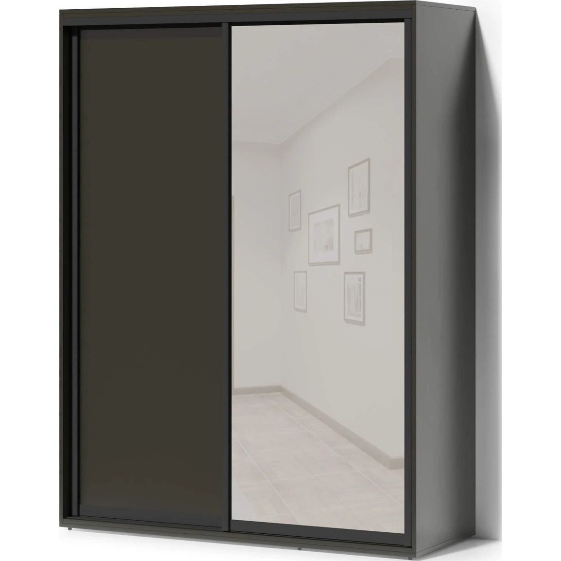 Шкаф-купе Fabrik Home Oslo one mirror 1600 Basalt — купить в Молдове ...