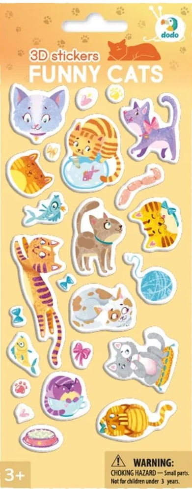 Наклейки Dodo Funny Cats (300845) — купить в Молдове | Pandashop.md