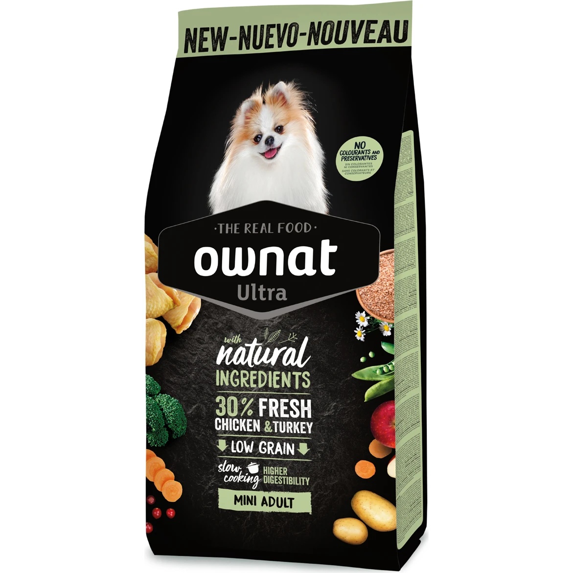 Hrană uscată pentru câini Ownat Ultra Low Grain Mini Adult 3kg ...