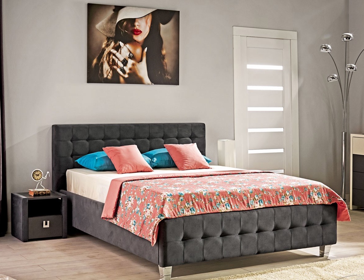 Кровать Ambianta Rio 1.4m Grafit - купить по выгодной цене с доставкой ...