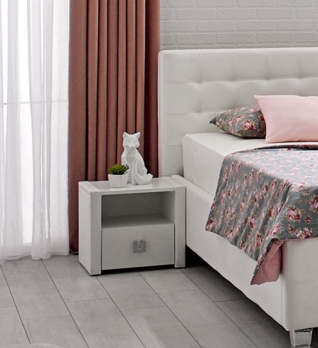 Прикроватная тумба Ambianta Rio 355x445x395mm White - купить по цене ...
